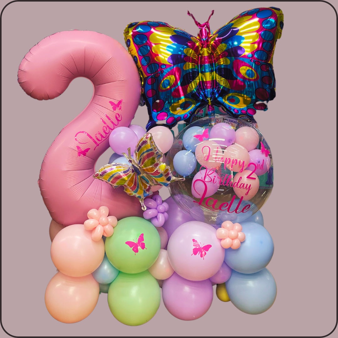 Bespoke Birthday Balloon Stack Display – London Balloon Shop