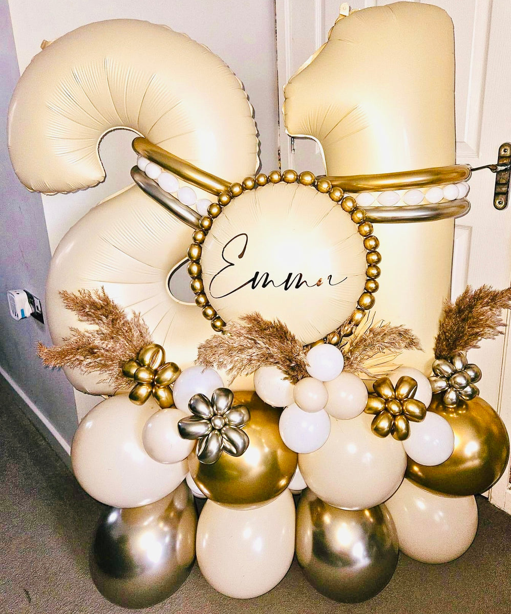 Bespoke Birthday Balloon Stack Display – London Balloon Shop