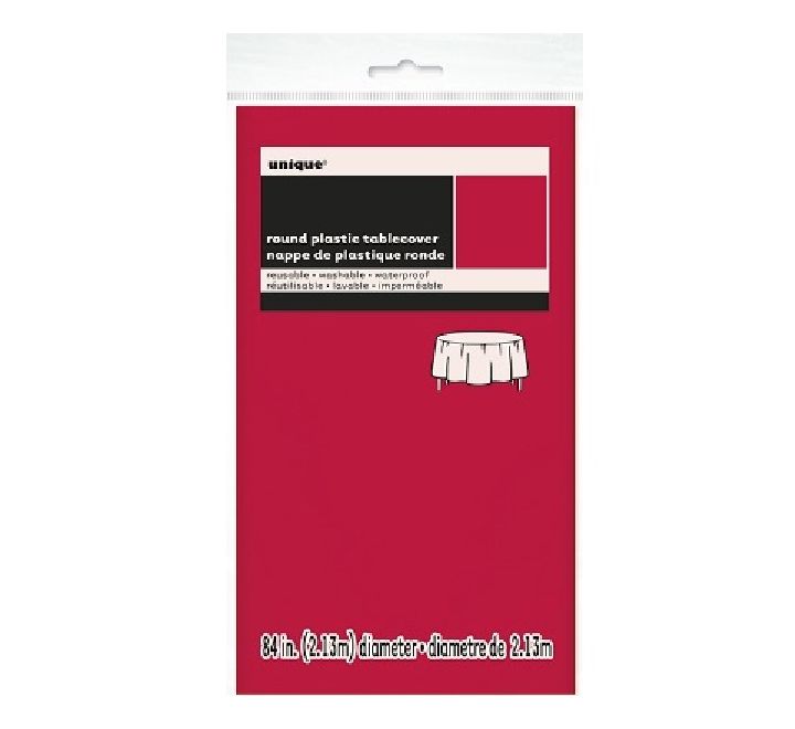 RED ROUND TABLECOVER (COMPACT PACKAGING) – London Balloon Shop