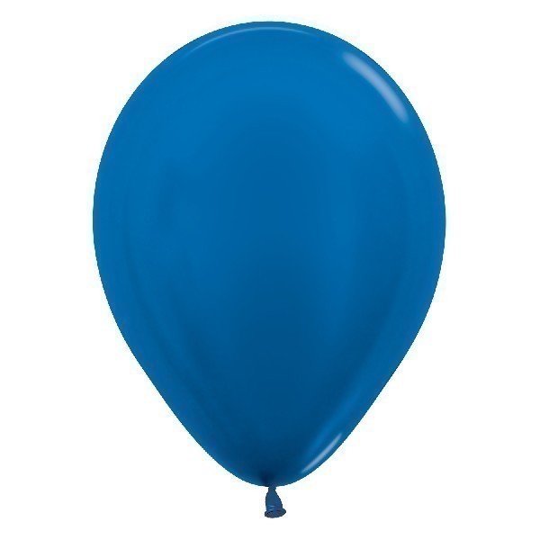 Metallic Blue Balloons – 10″ Latex – London Balloon Shop