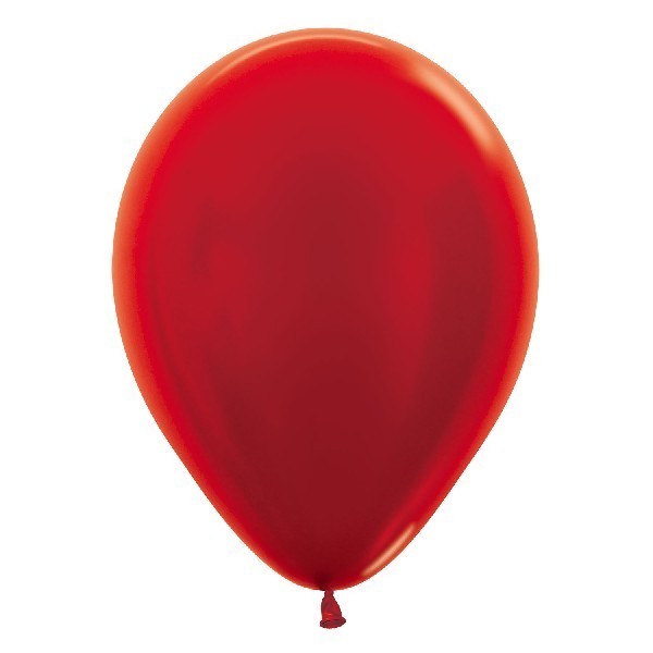 Metallic Red Balloons – 10″ Latex – London Balloon Shop