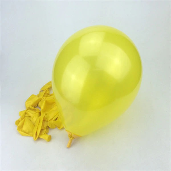 Standard Yellow Balloons – 9″ Latex – London Balloon Shop